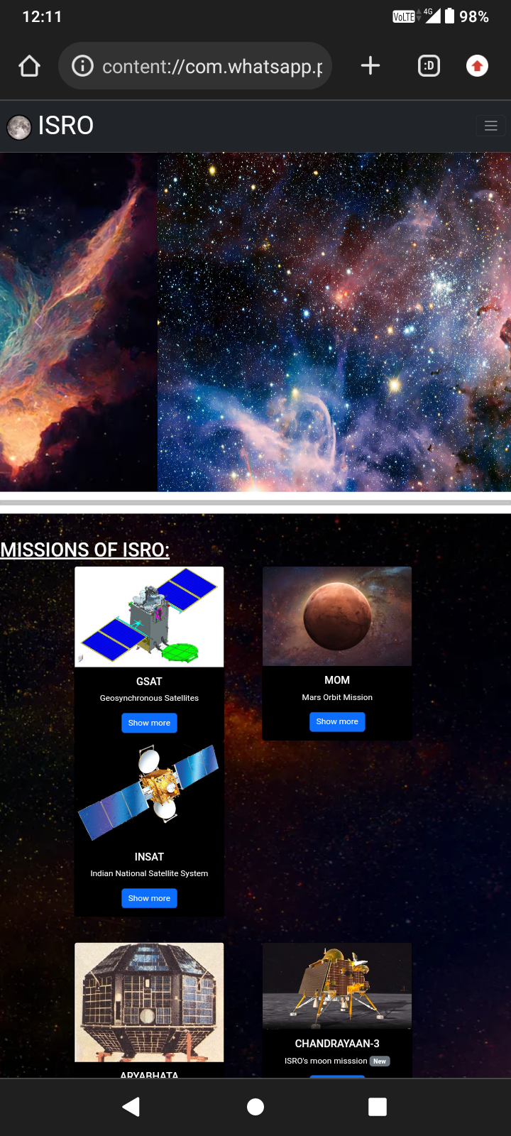 Let's know ISRO | Devpost