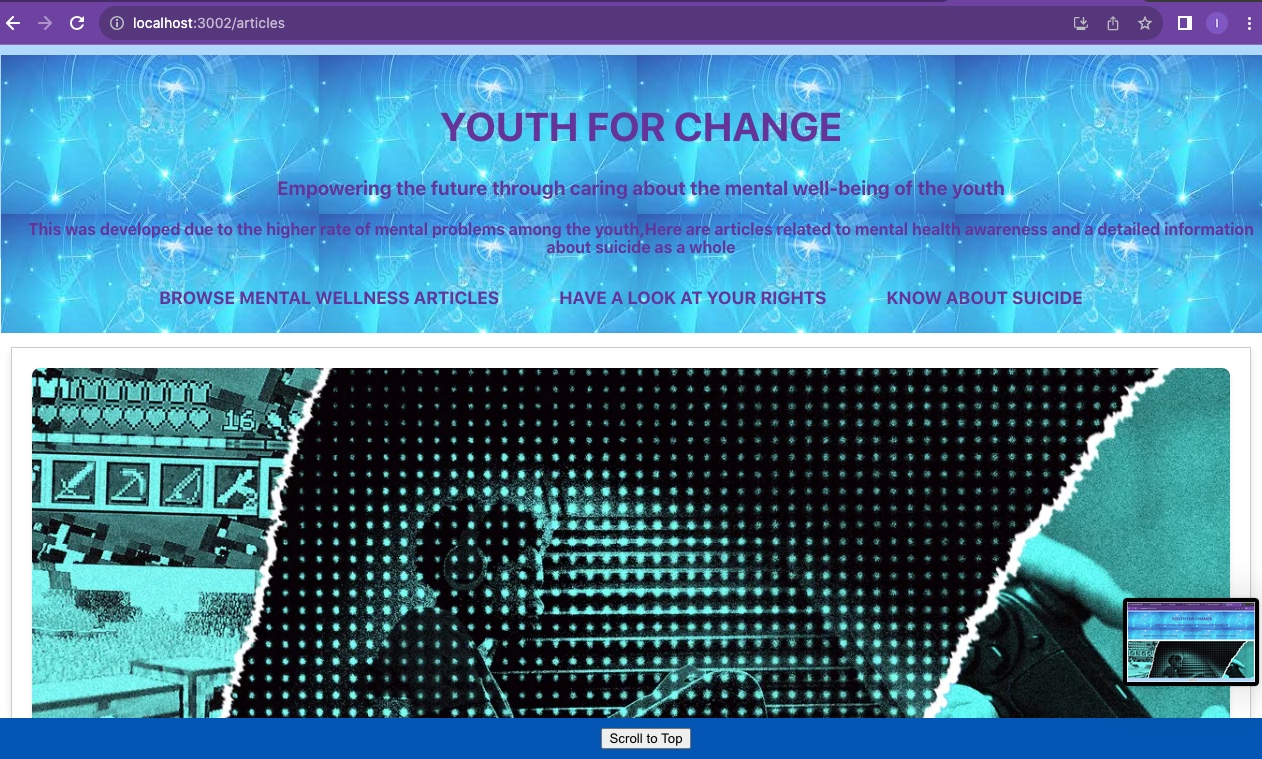 YOUTH FOR CHANGE | Devpost