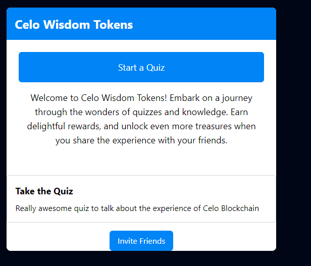 Celo Wisdom Tokens | Devpost