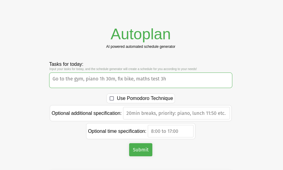 Autoplan | Devpost