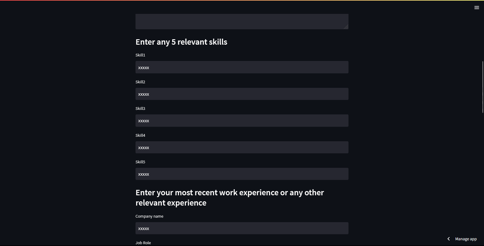 Resume Buidler | Devpost