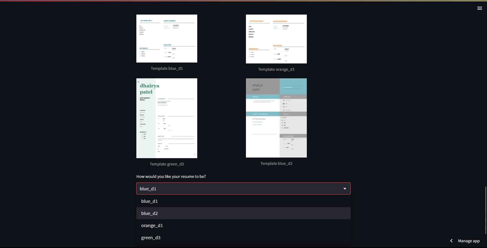 Resume Buidler | Devpost