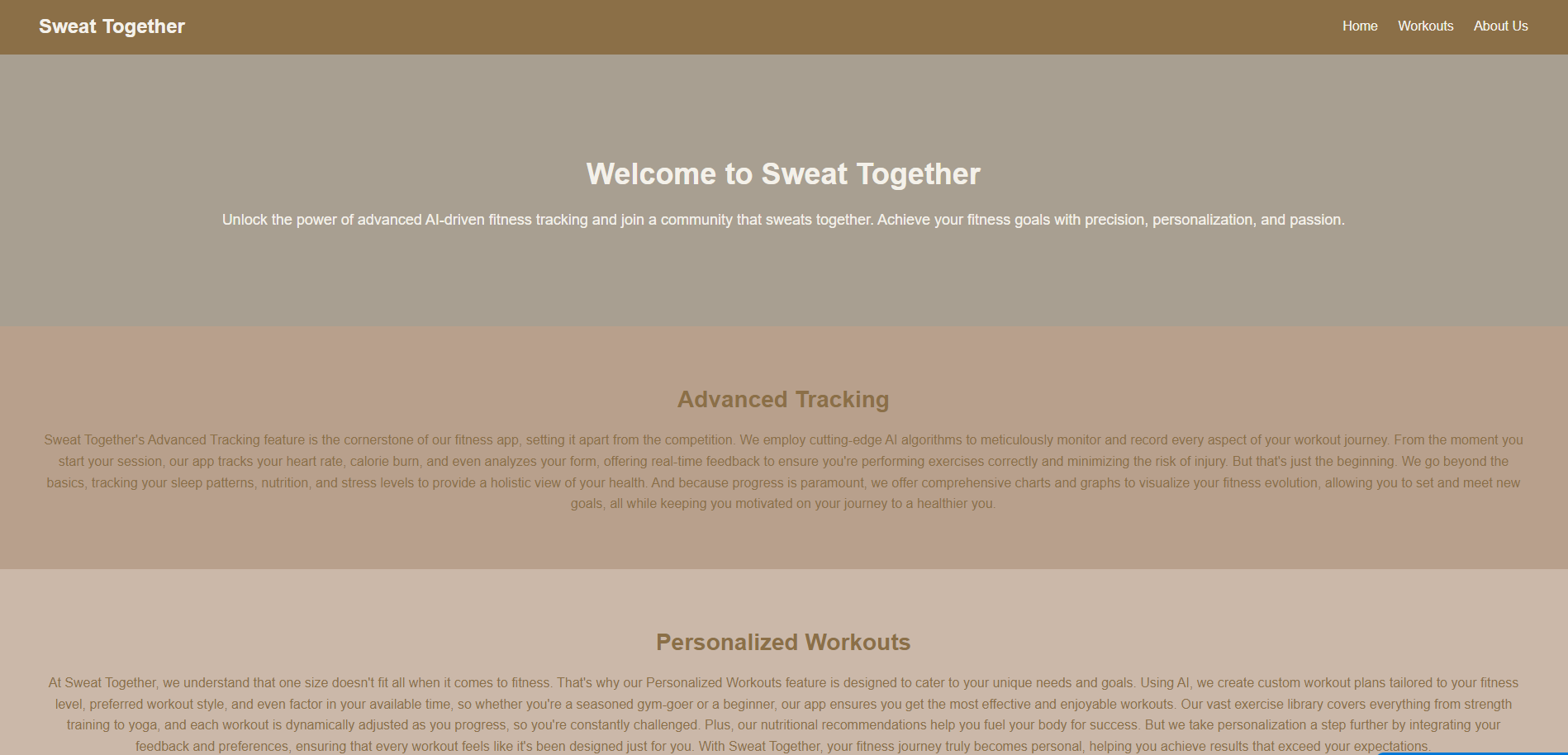 Sweat Together | Devpost