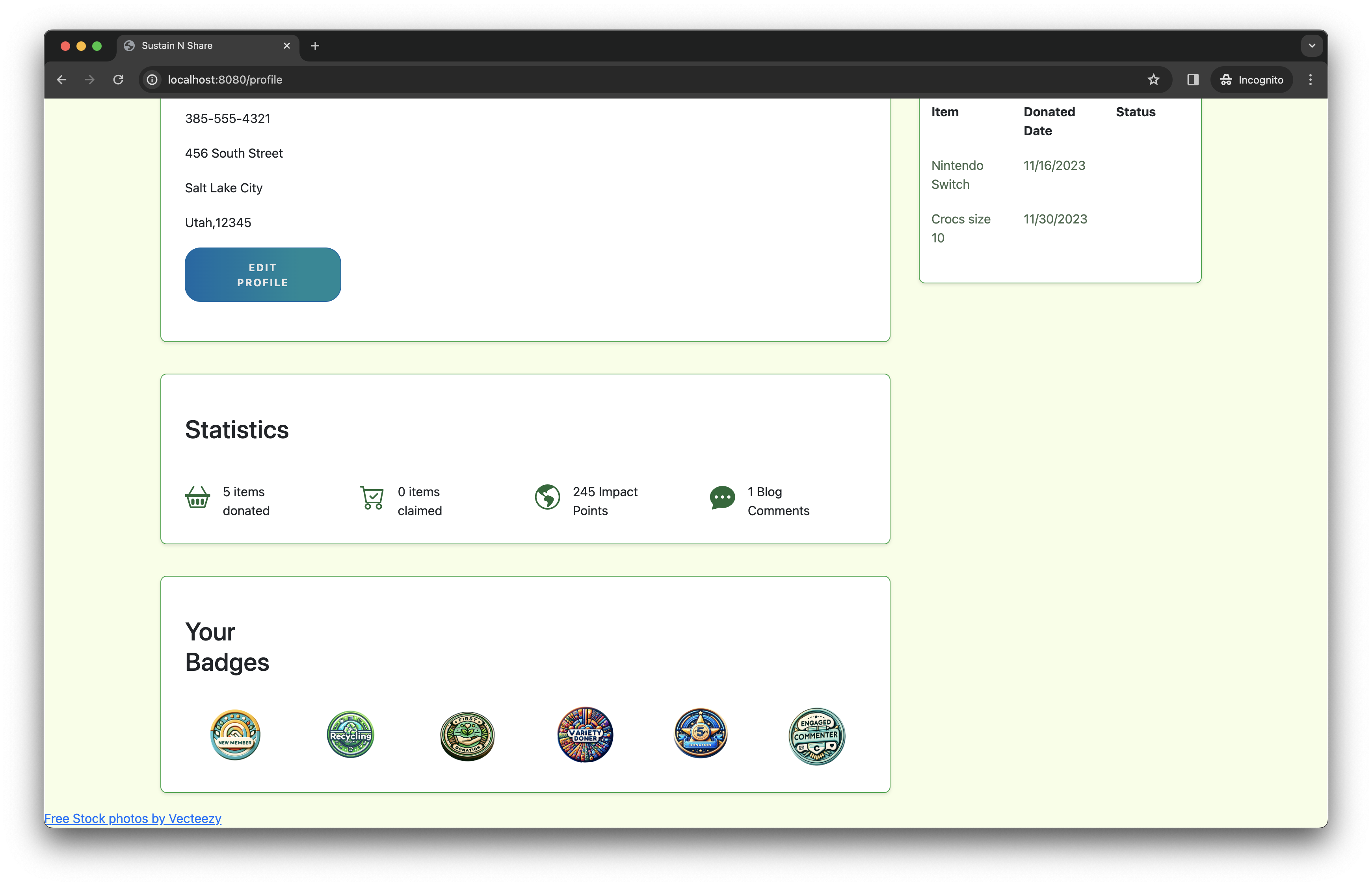 Sustain N Share | Devpost