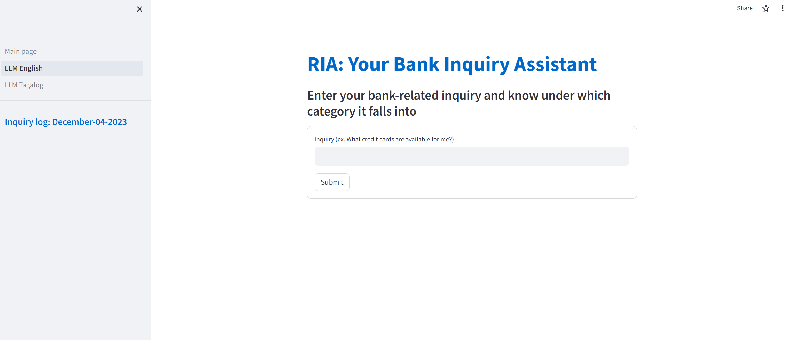RIA: RCBC Inquiry Assistant | Devpost