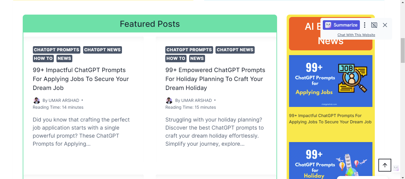 ChatGPT AI Hub | Devpost