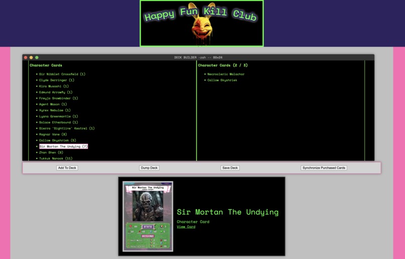 Happy Fun Kill Club | Devpost