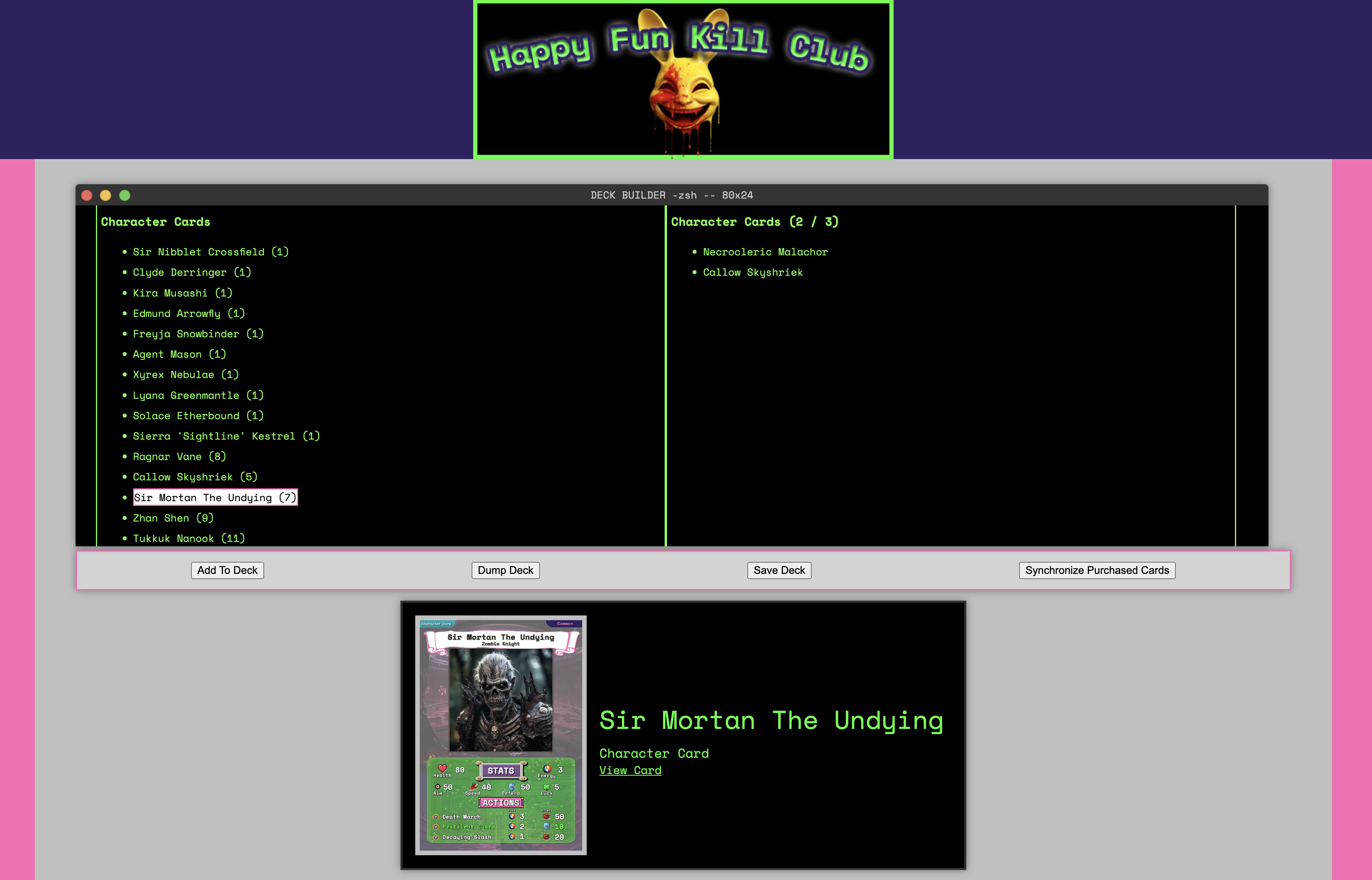 Happy Fun Kill Club | Devpost