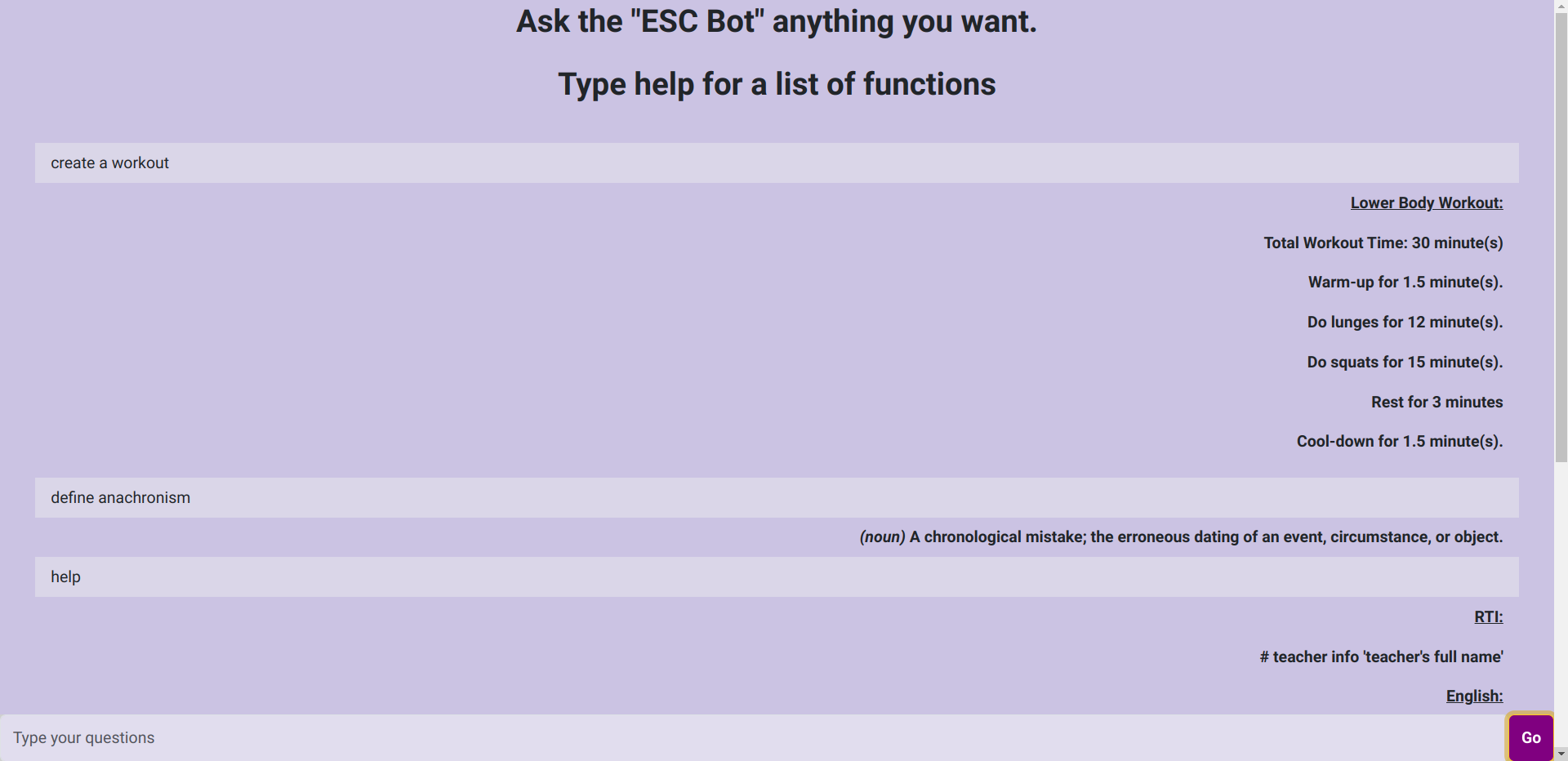 ESC Bot | Devpost