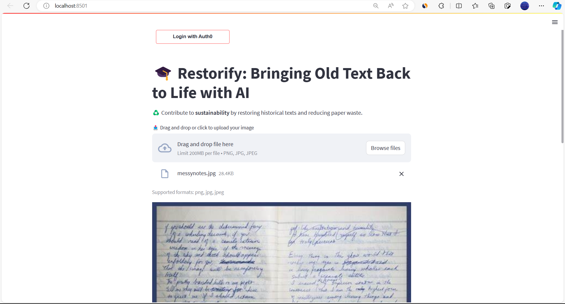 Restorify: Go Paperless! | Devpost