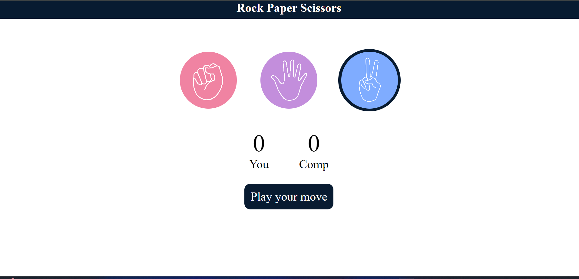 Rock-paper-scissor game | Devpost