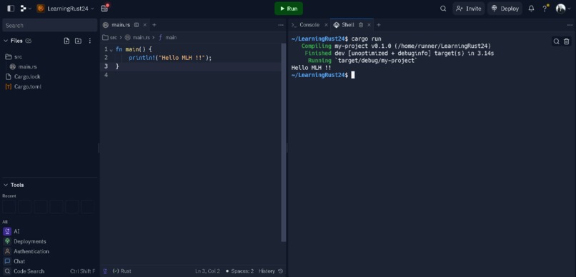 Hello World in Rust | Devpost
