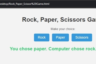 Rock, Paper, Scissors Game | Devpost