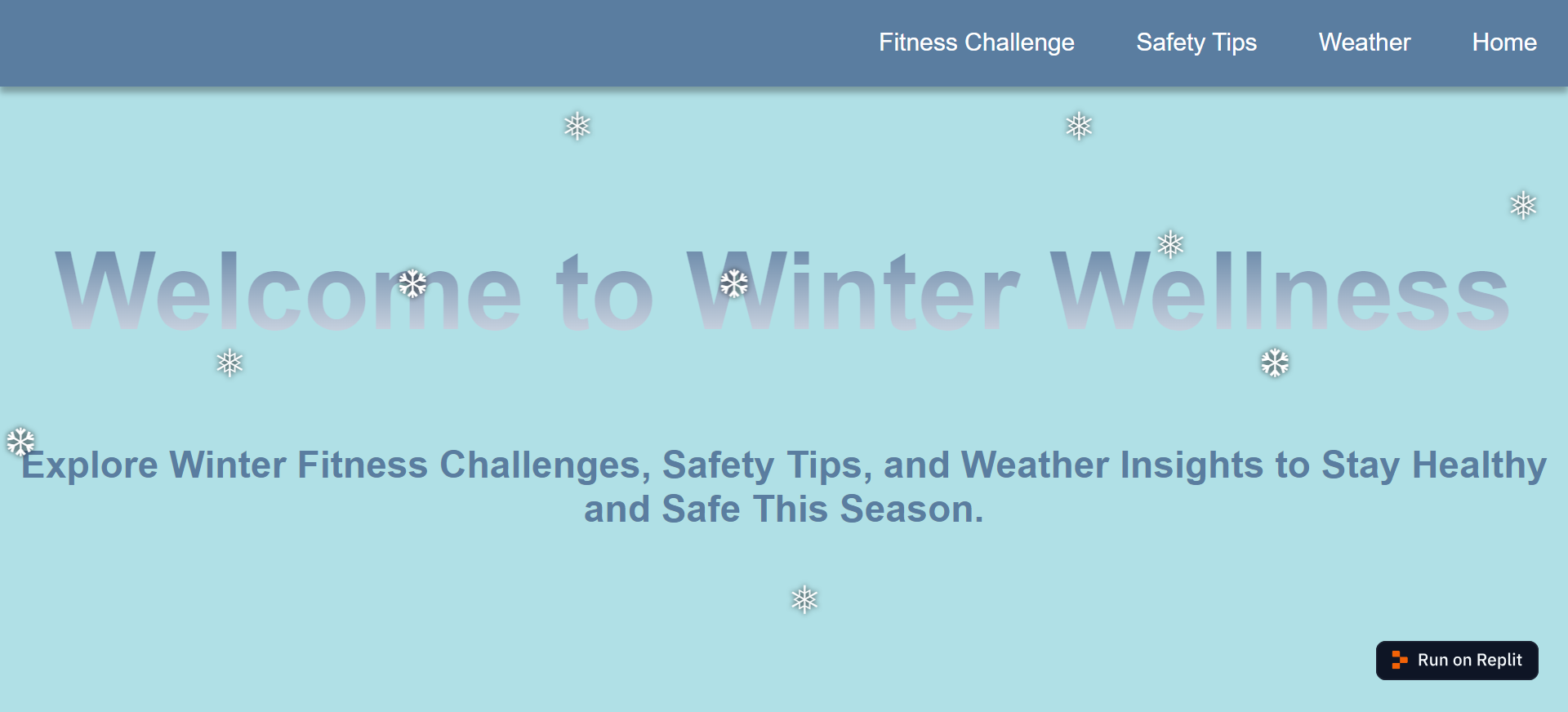 Winter Wellness | Devpost