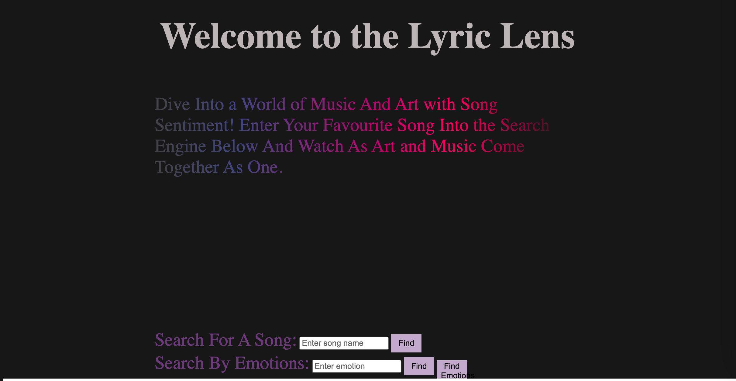 Lyric Lens | Devpost