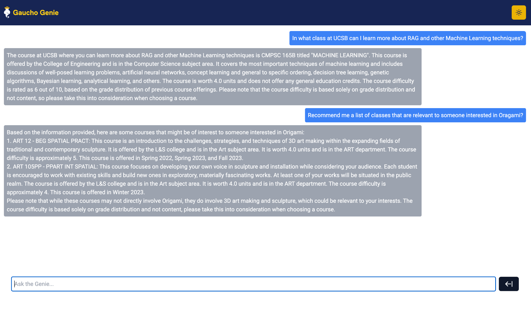 Gaucho Genie | Devpost