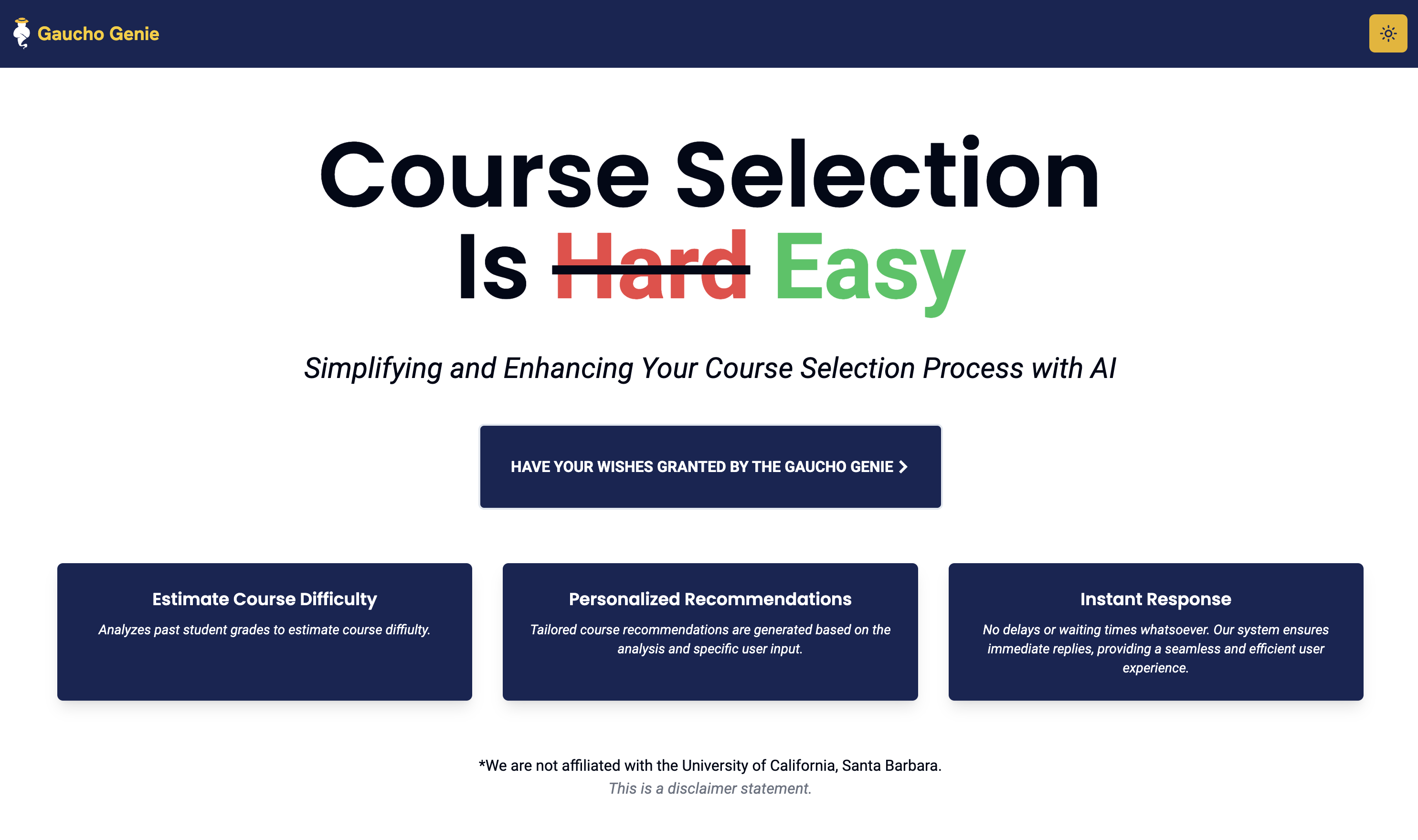 Gaucho Genie | Devpost