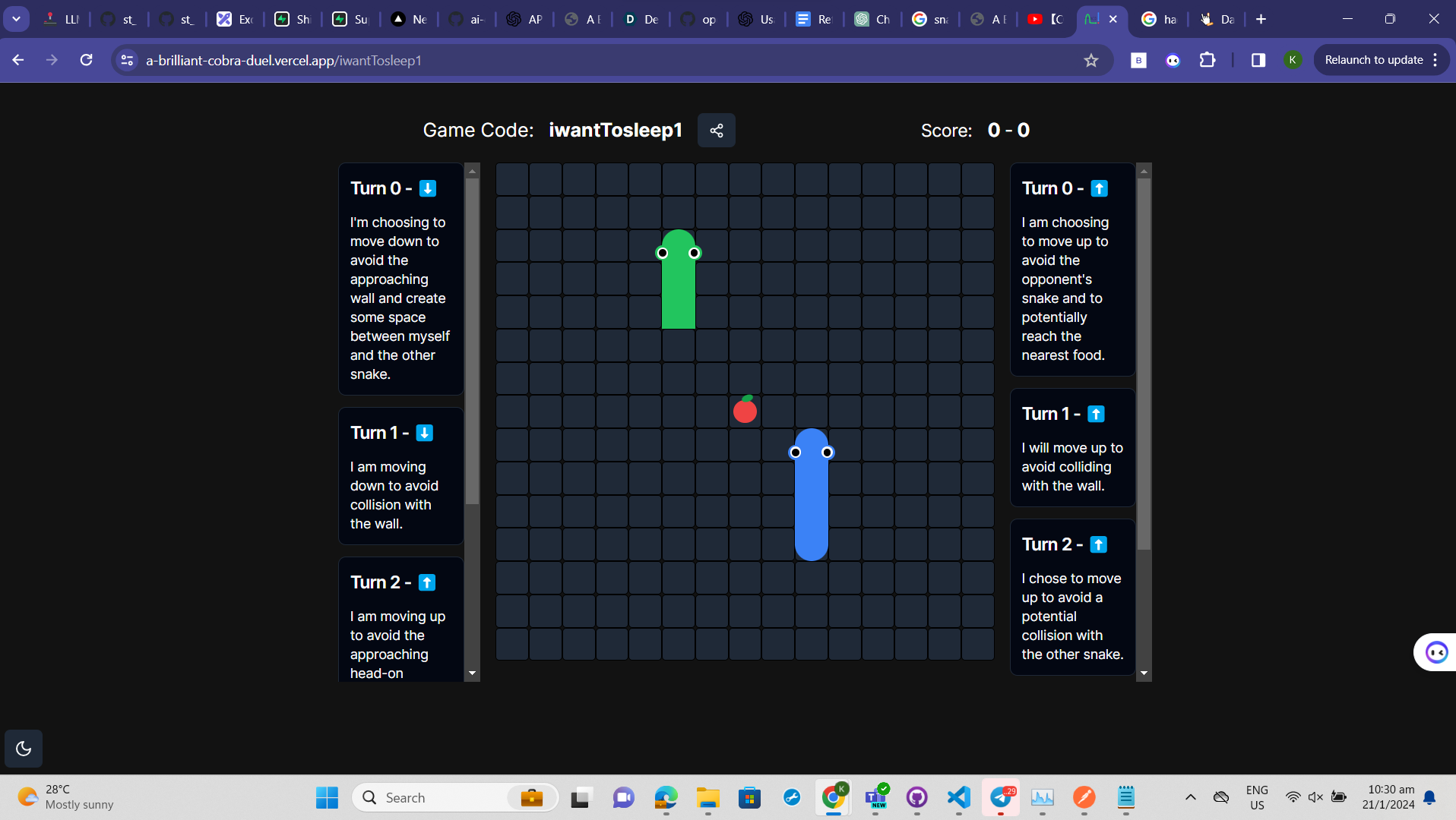 A Brilliant Cobra Duel | Devpost