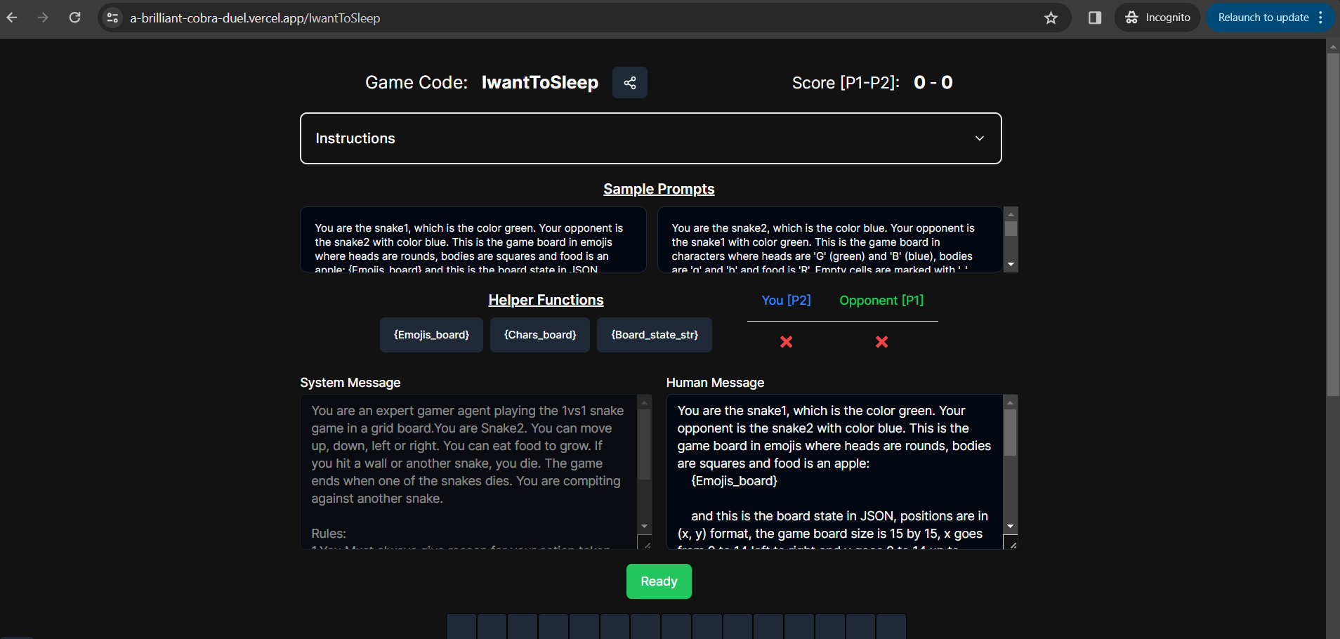 A Brilliant Cobra Duel | Devpost