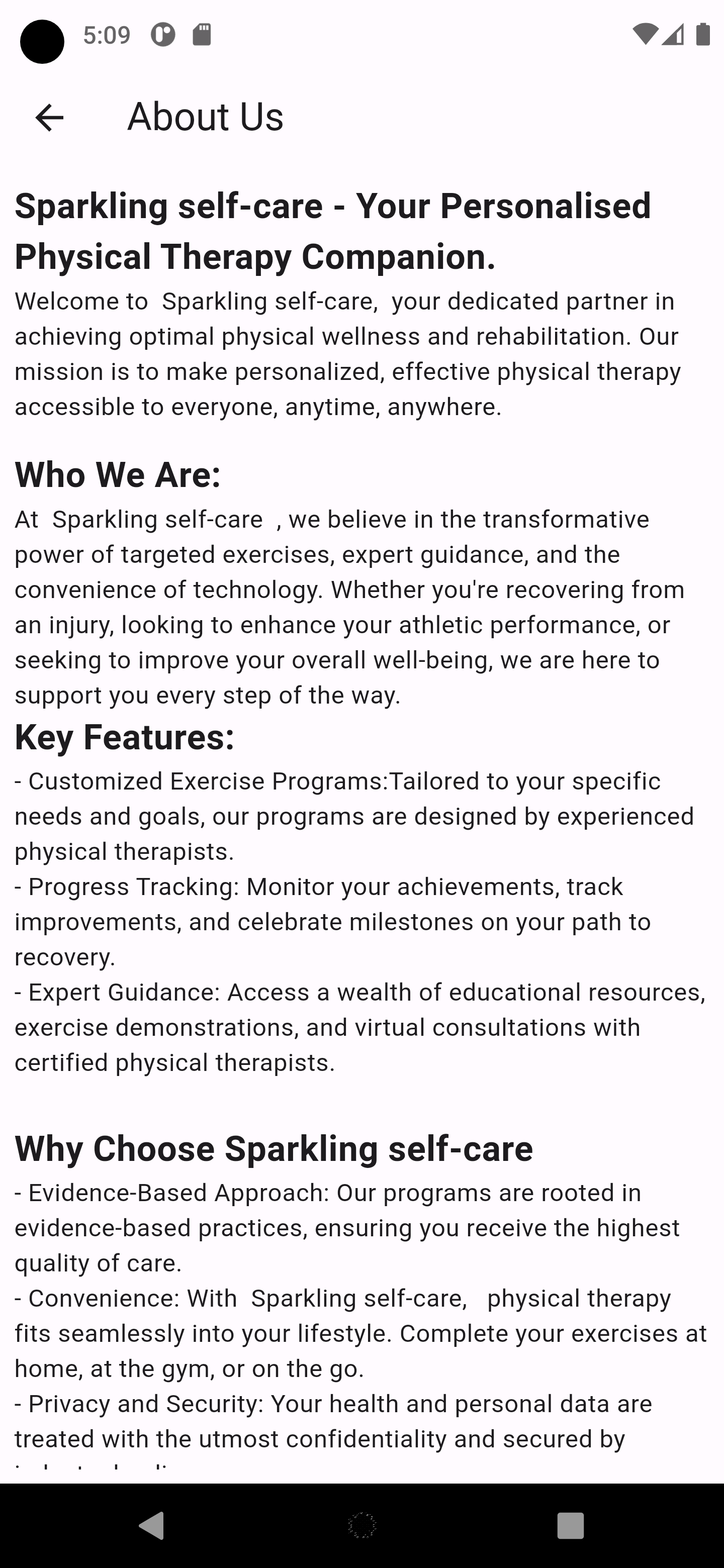 Sparkling self-care | Devpost