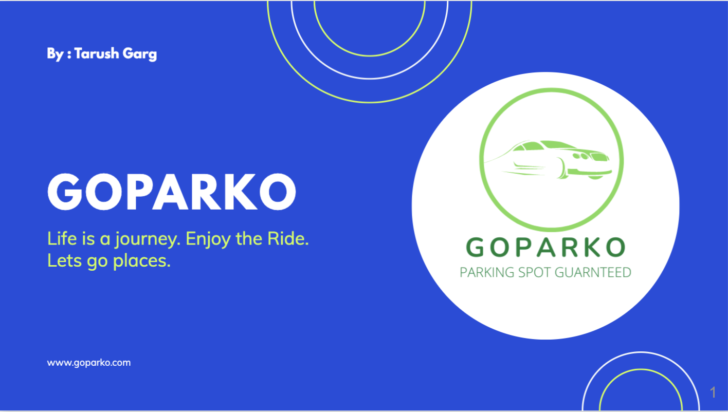 GOPARKO - Revolutionizing Parking | Devpost