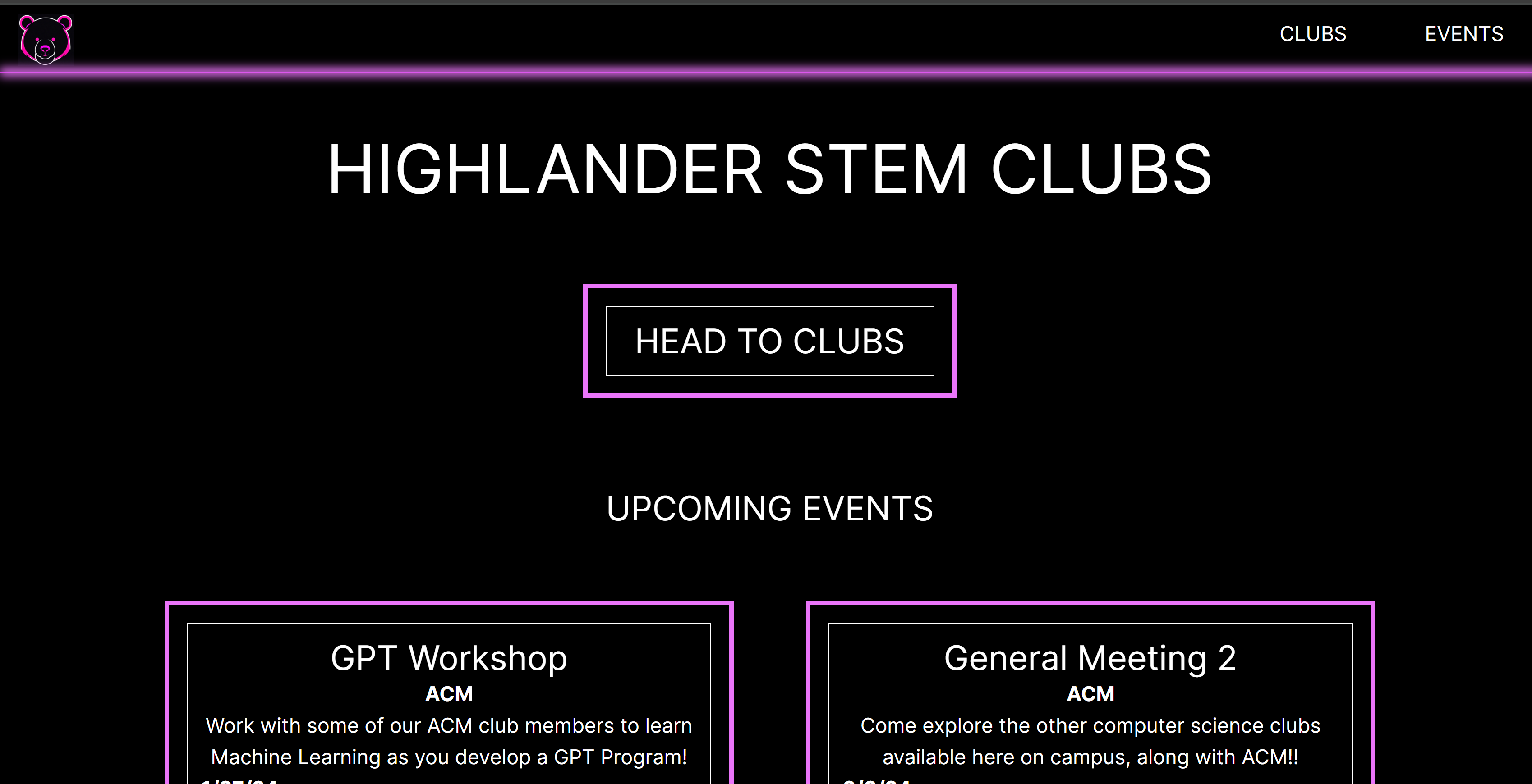 Highlander Stem Clubs | Devpost
