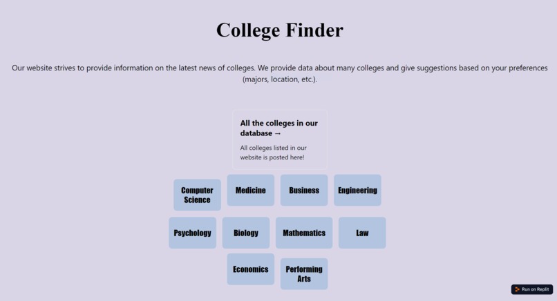 College Finder | Devpost