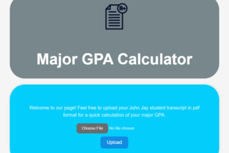 Major GPA Calculator | Devpost