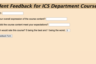 Student Feedback Collection | Devpost