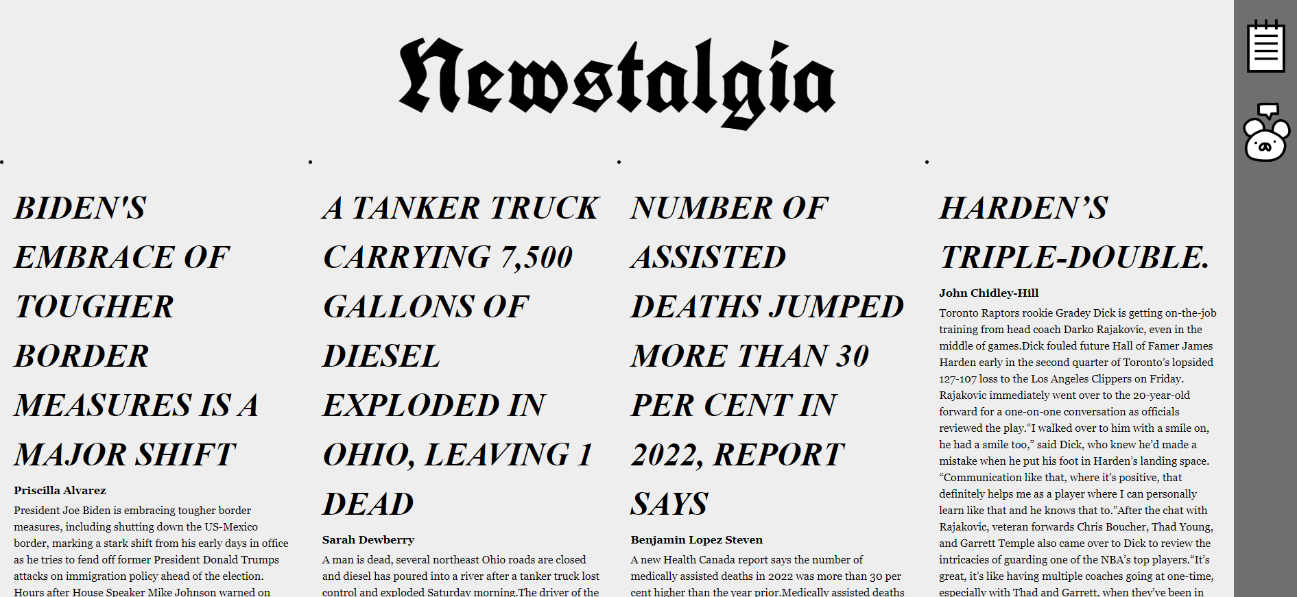 Newstalgia | Devpost