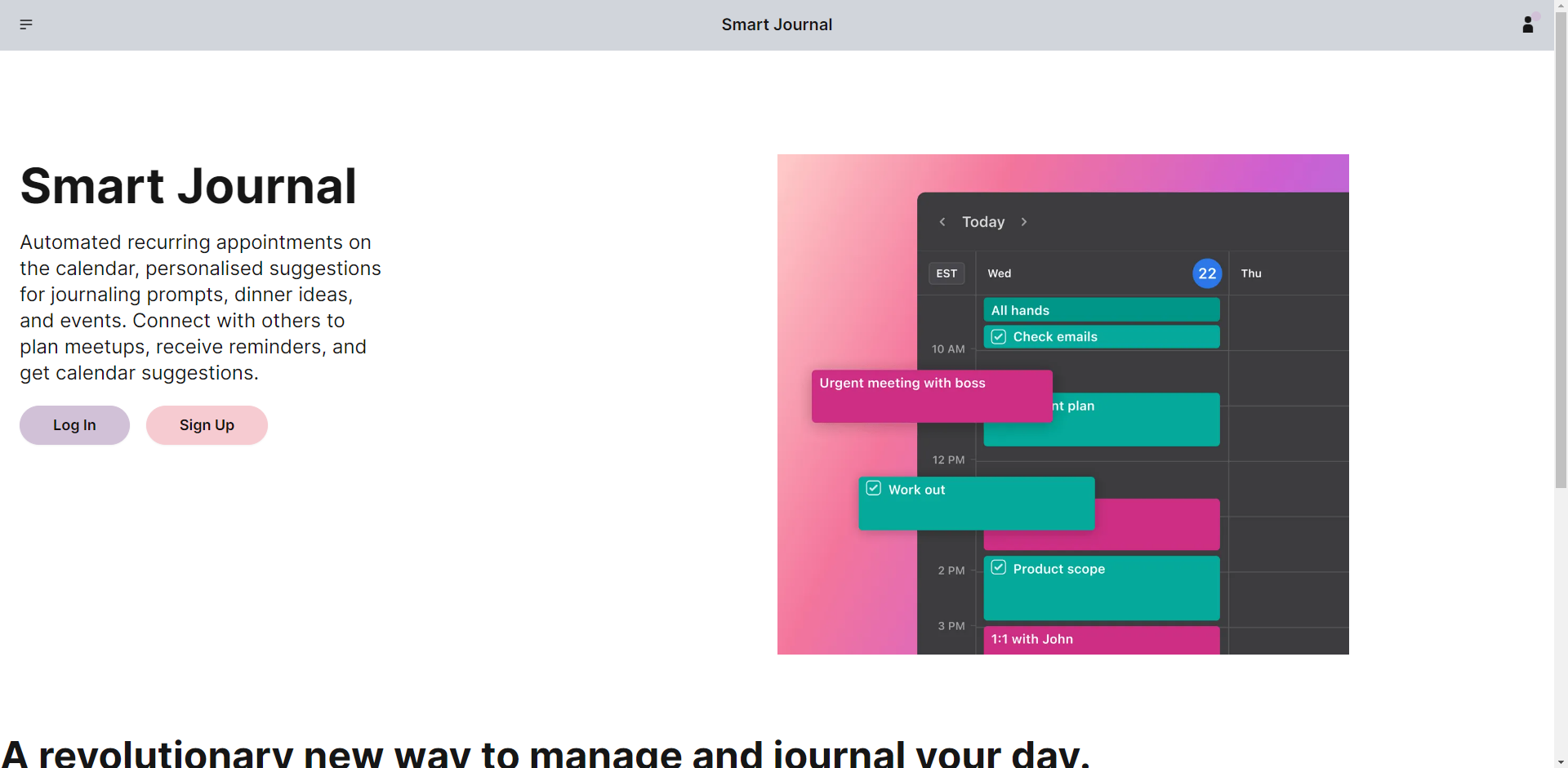 Smart Journal | Devpost