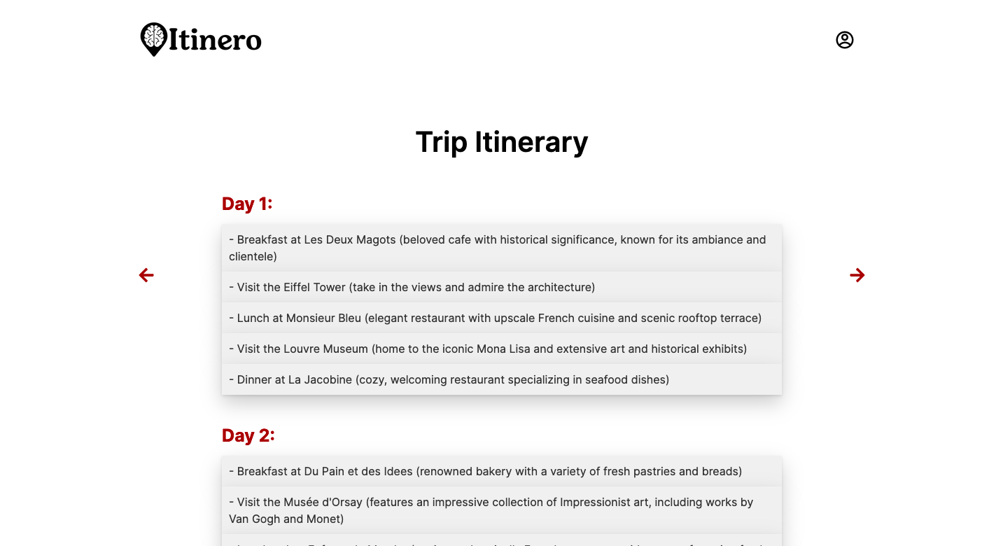 Itinero Travel App | Devpost