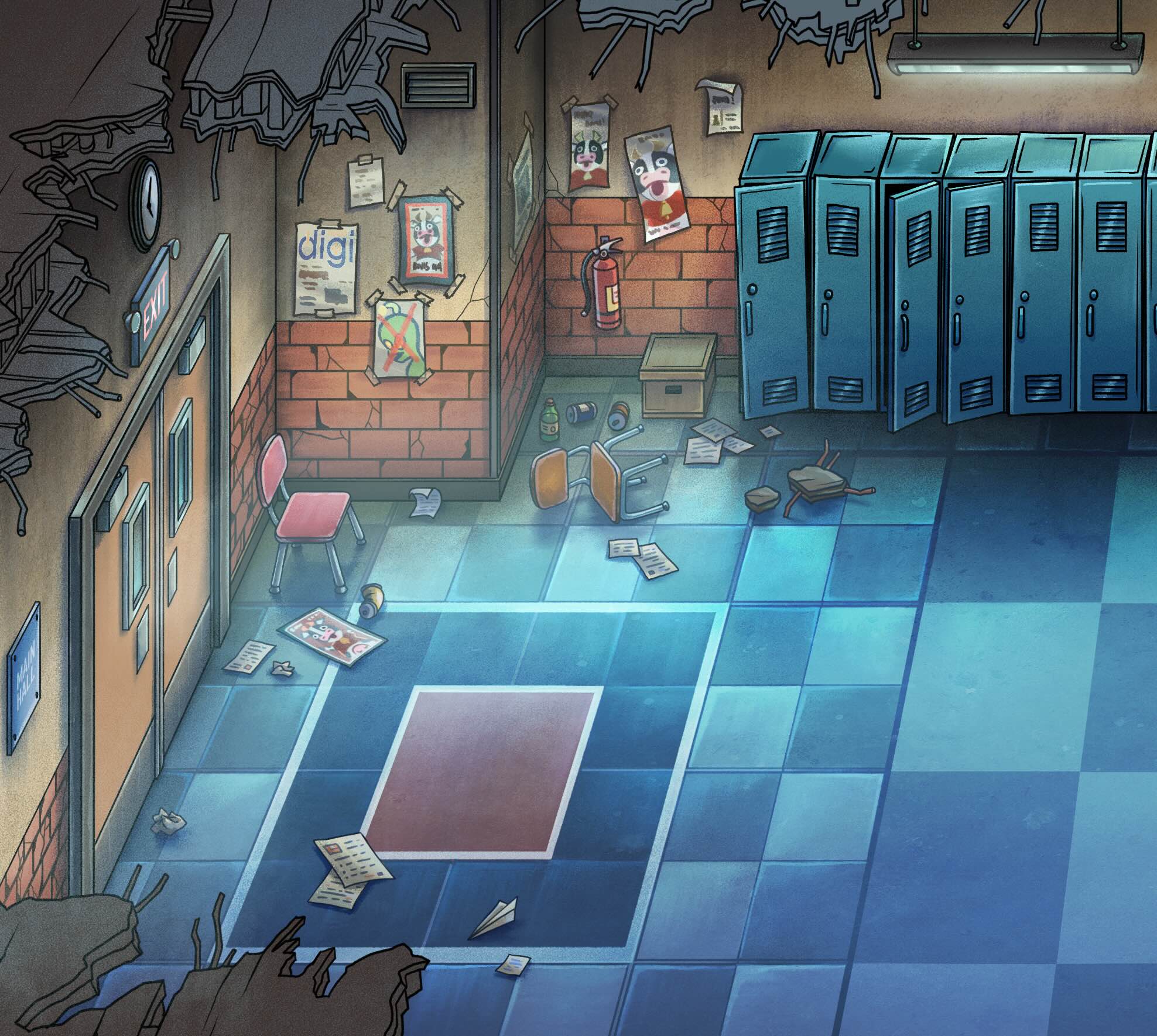 Background Illustrations - "Aliens Want Our Mascot?!" | Devpost