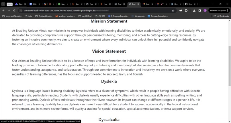 Enabling Unique Minds | Devpost