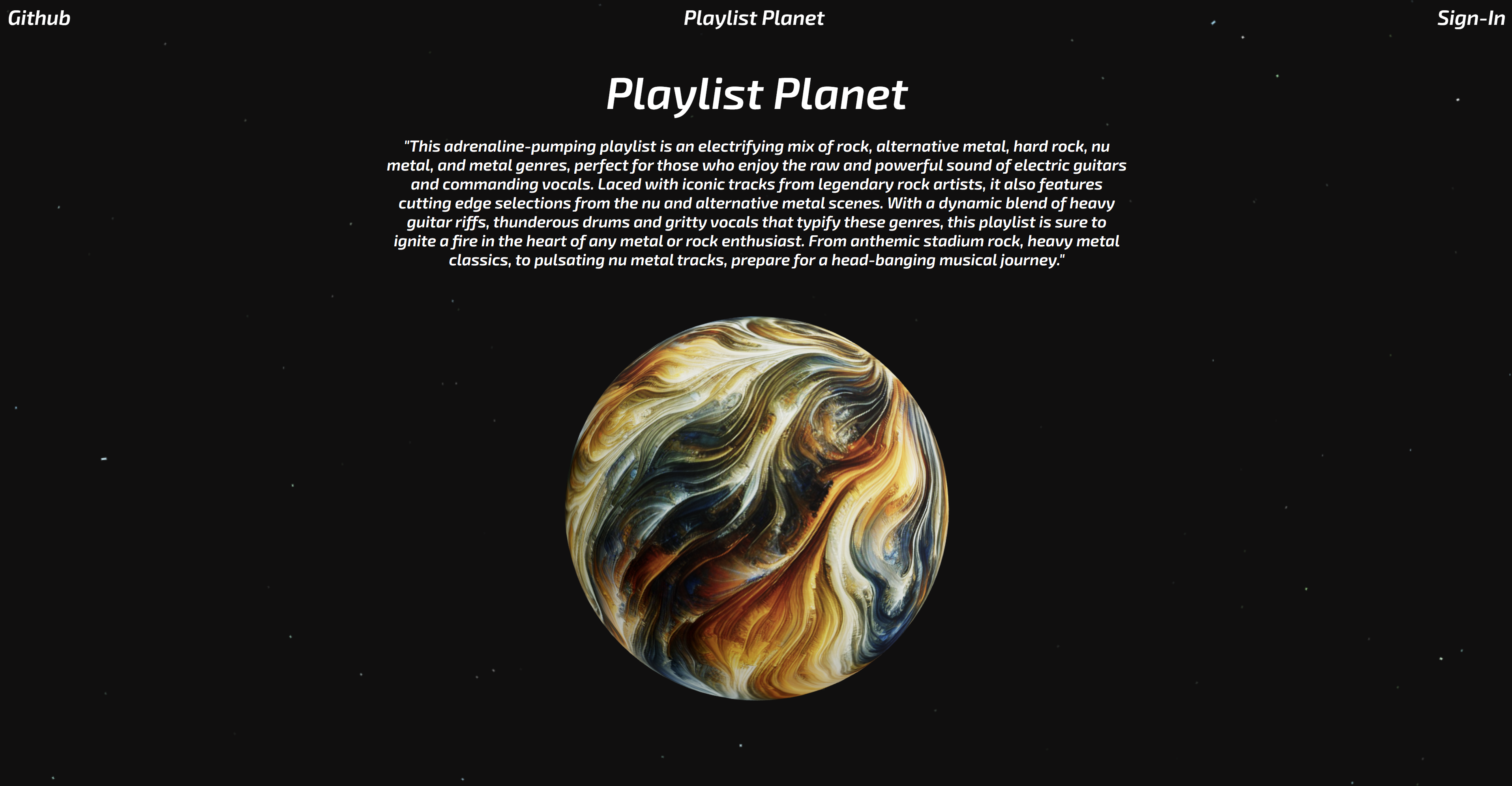 Playlist Planet | Devpost