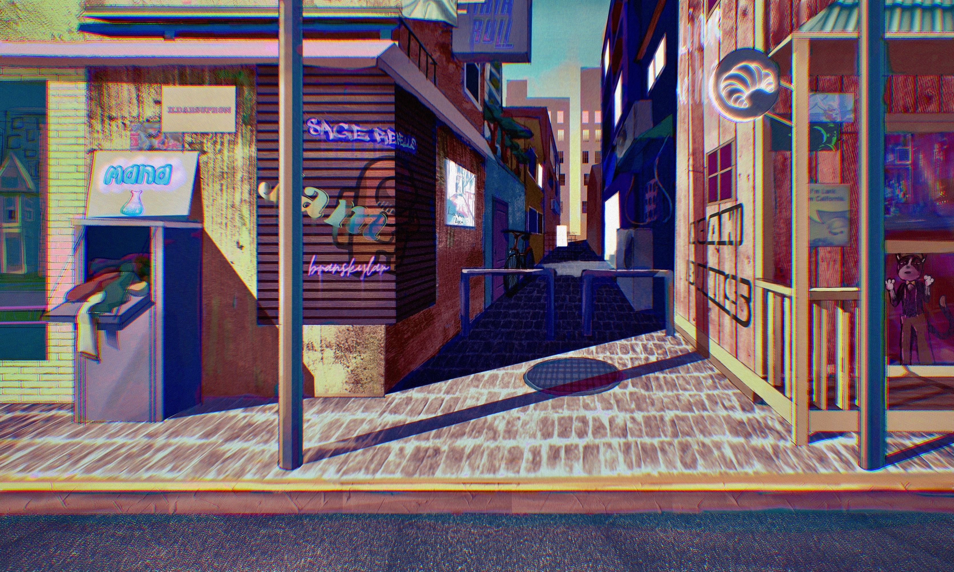 Rock On Raccoon Background Art Concepts | Devpost