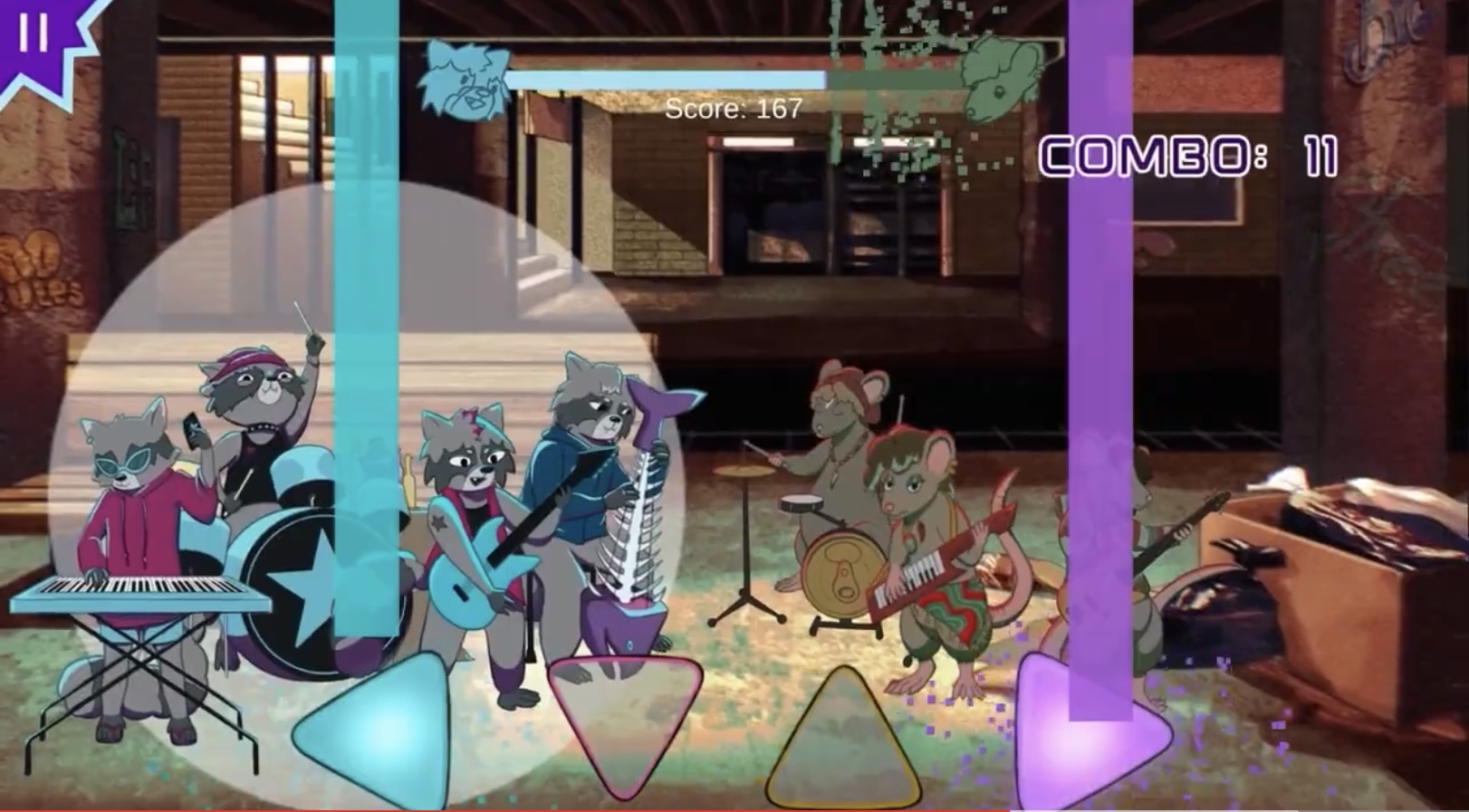 Rock On Raccoon Background Art Concepts | Devpost