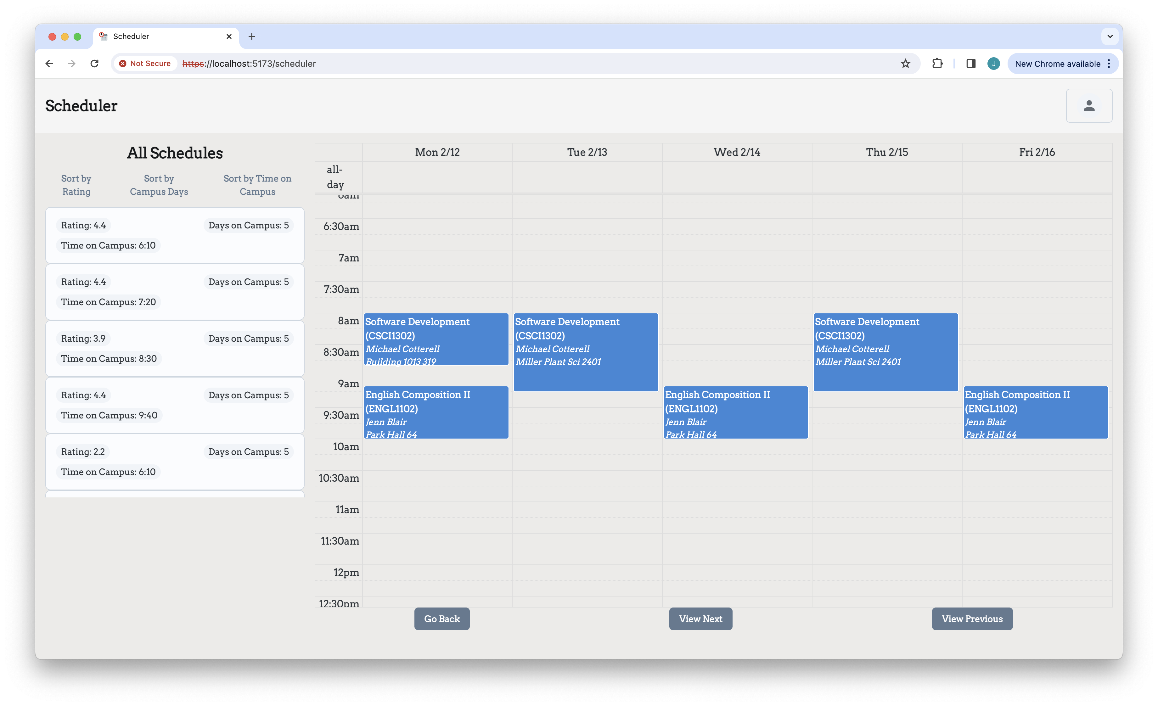 Scheduler | Devpost