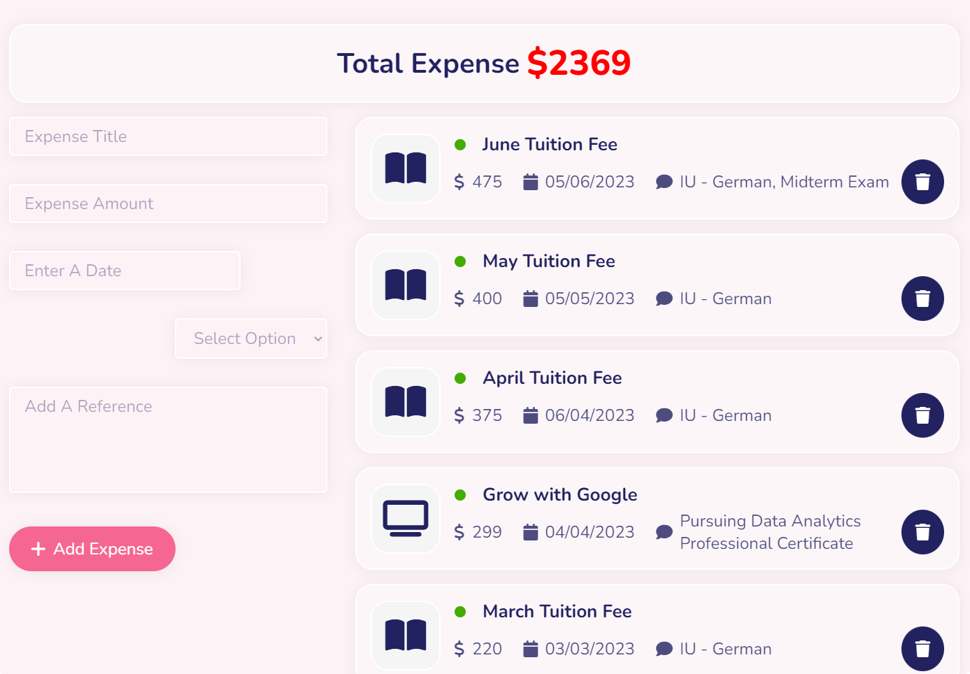 Budget Tracker - FinTelligence | Devpost