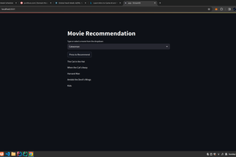 Movie Recommendation Website | Devpost