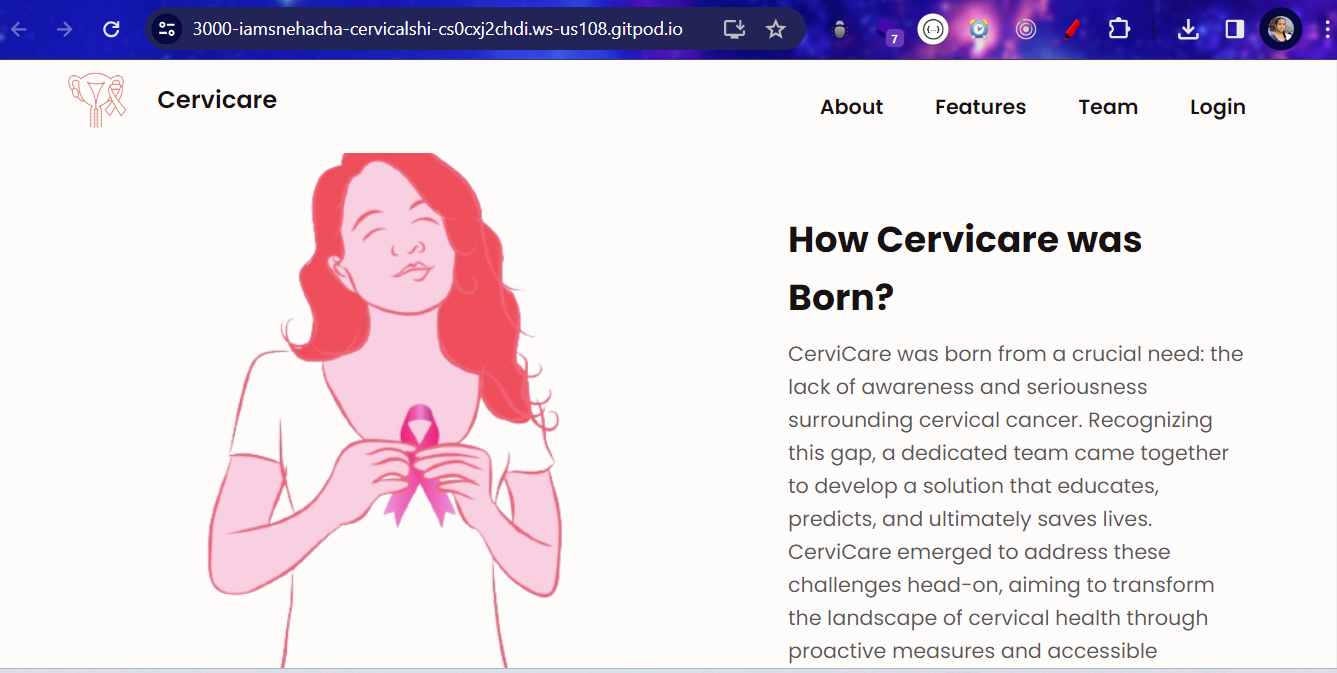 CerviCare: Nurturing Health, Empowering Lives. | Devpost