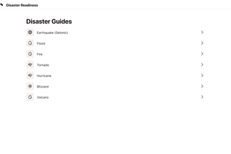Disaster Readiness | Devpost