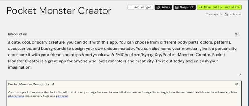 Pocket Monster Creator | Devpost