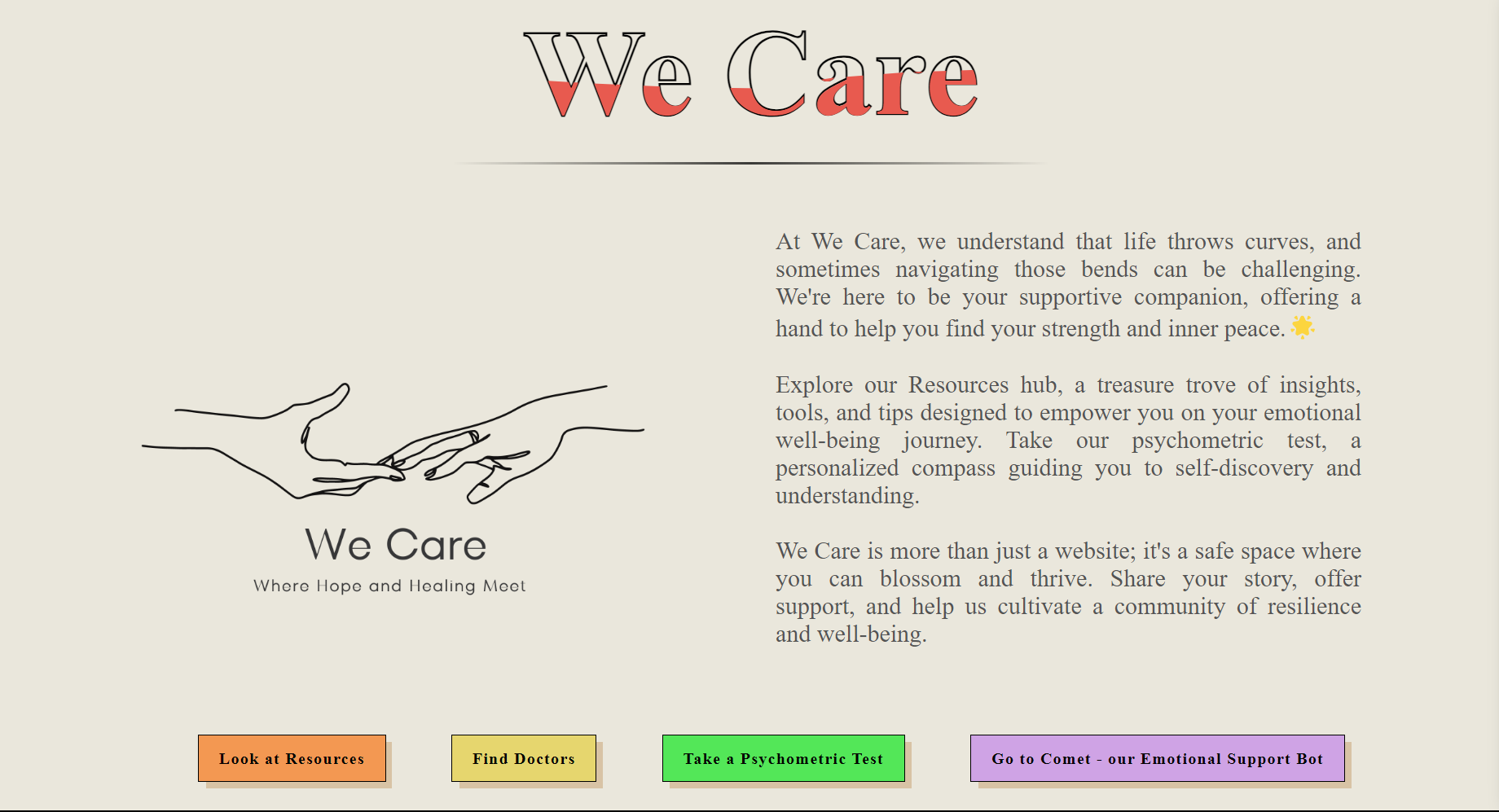 We Care | Devpost