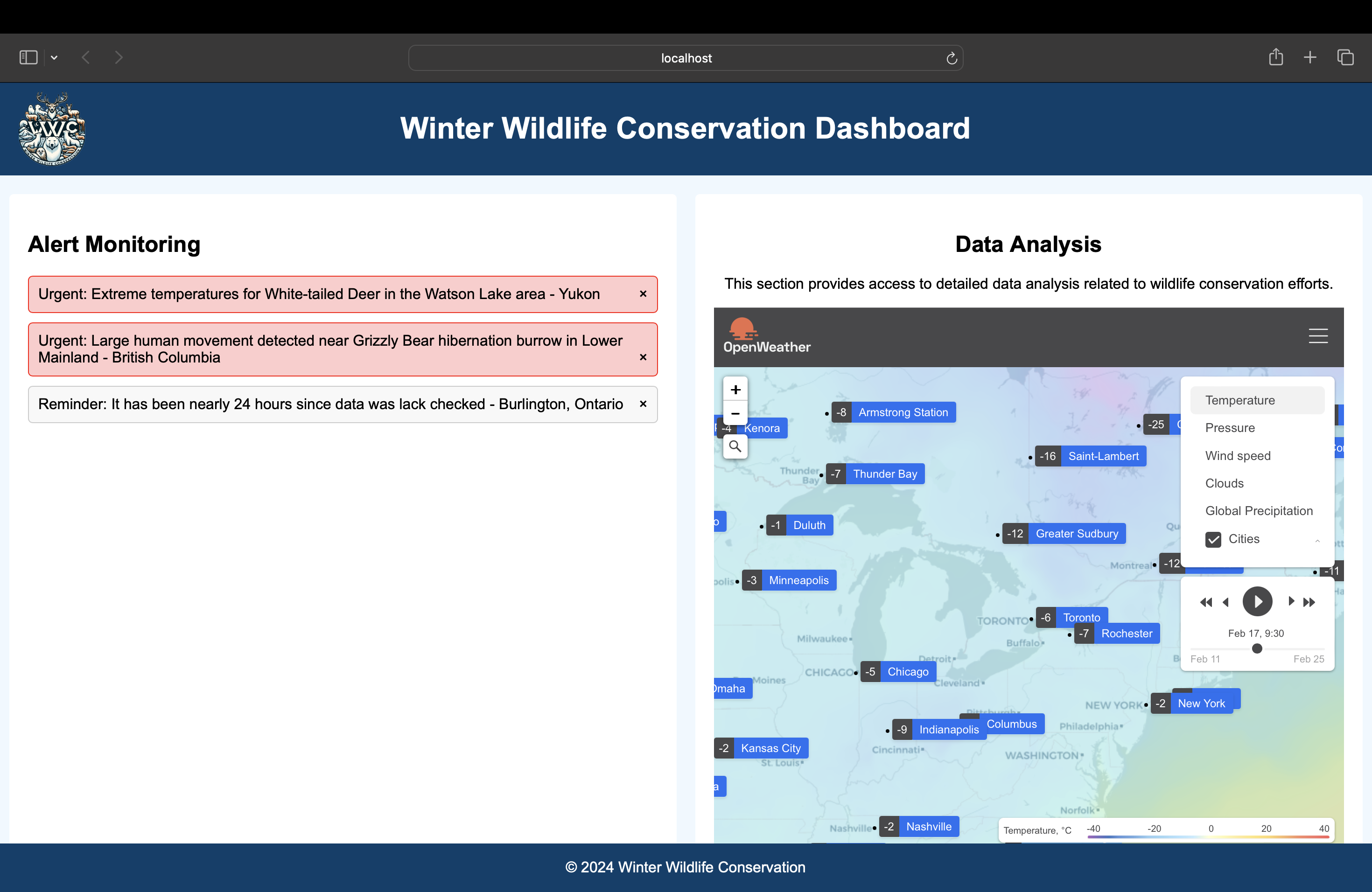 WWC (Winter Wildlife Conservation) - Ctrl or Else | Devpost