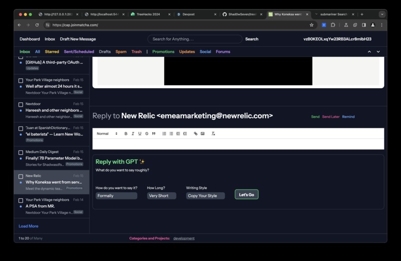 Matcha: Email Client | Devpost