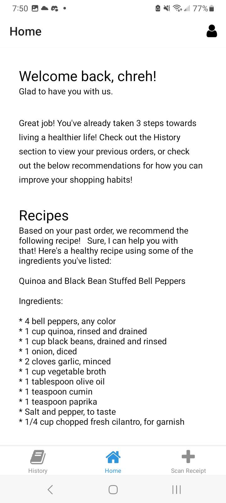 Health Receipt | Devpost