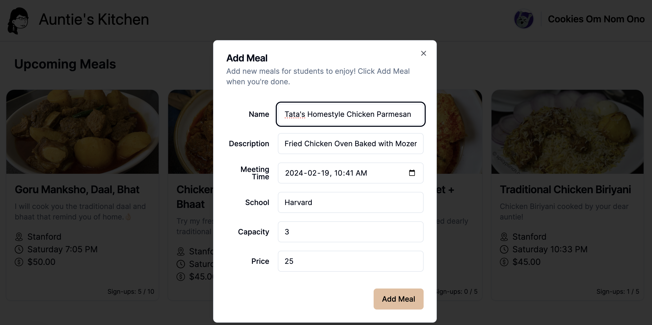 Auntie's Kitchen | Devpost