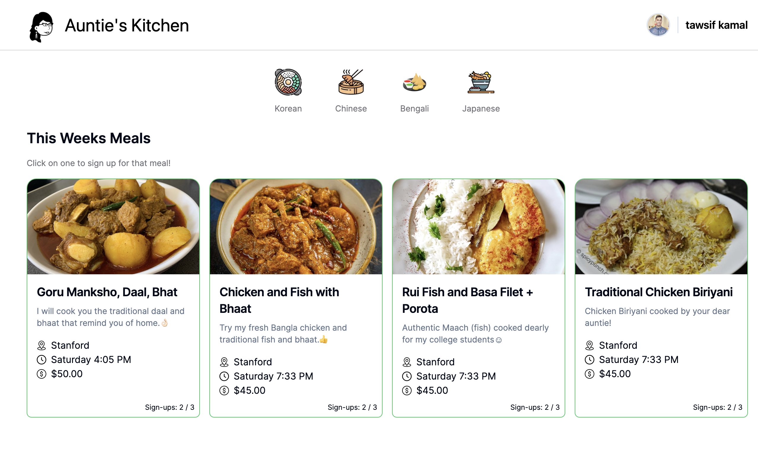 Auntie's Kitchen | Devpost