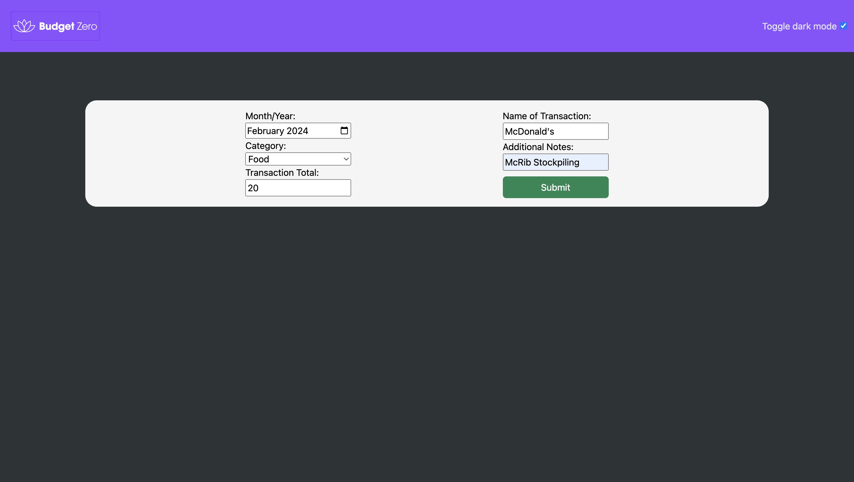 Budget Zero | Devpost